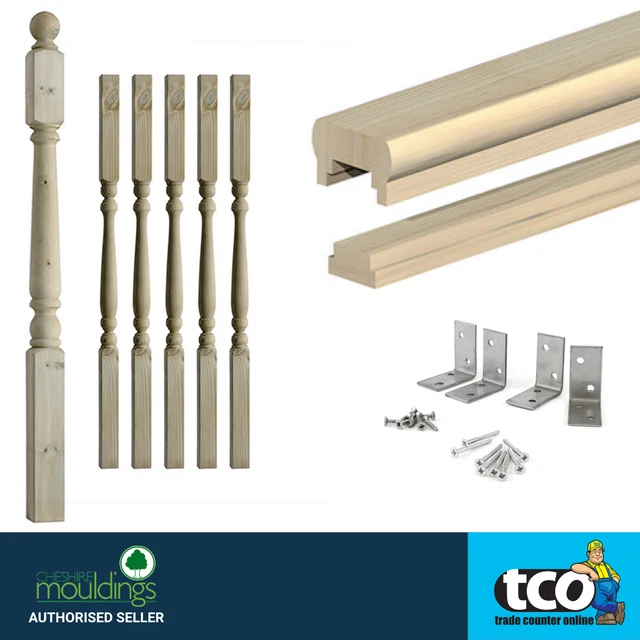 COLONIAL TURNED DECKING Balustrade - Spindles, Newel Posts, Rails, OR ...