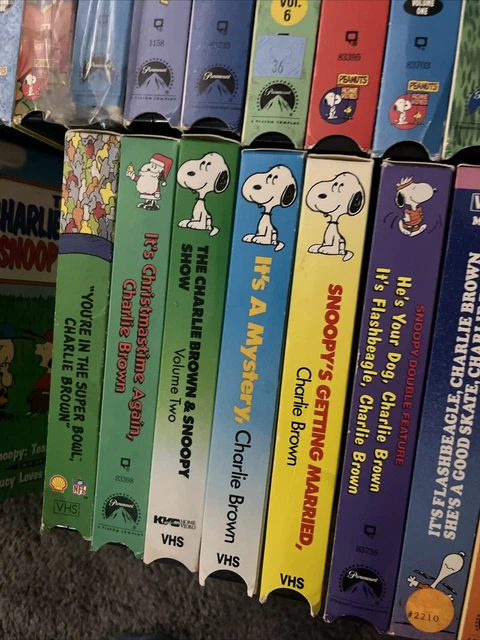 CHARLIE BROWN & Snoopy Vhs Tapes Collection, Rare Pre Cert , 55 Tapes ...