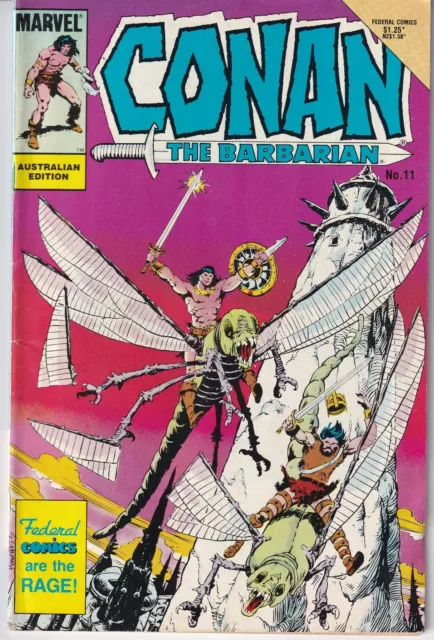 Marvel Australian Comic Conan The Barbarian 11 Federal Comics 1986