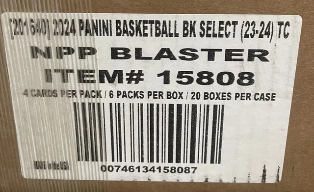 2023-24 PANINI SELECT Basketball Blaster Box Case Of 20 Boxes New ...