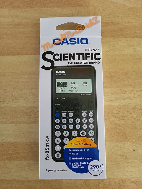 CASIO FX-85GT CW Solar Powered Scientific Calculator - Black FREE ...
