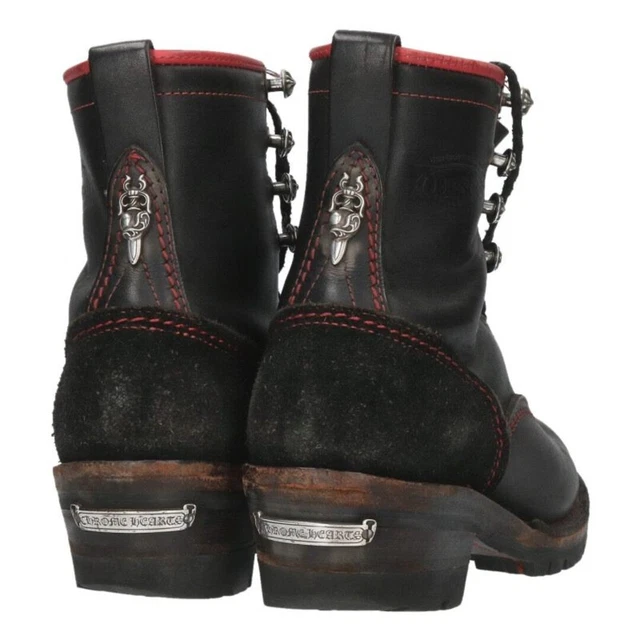 CHROME HEARTS X WESCO Highliner Leather Blade Lace up BOOTS Men 8.5E ...