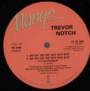 TREVOR NOTCH BIP Bip Bip Bip Bop Bop 12" vinyle UK Mango 1986 n/w turbo EUR 4,60 - PicClick FR