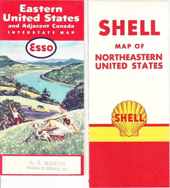 VINTAGE SHELL US Road Maps 1958 $18.00 - PicClick CA