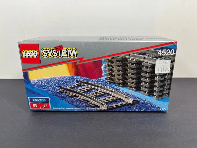 LEGO WORLD CITY 9v Treno Elettrico Curva Pista Set Costruzioni 4520 ...