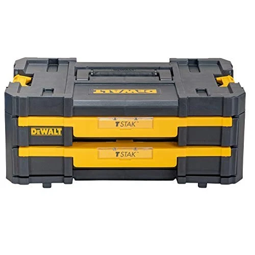 DEWALT DWST1-70706 T-STAK IV Tool Storage Box with 2-Shallow Drawers ...