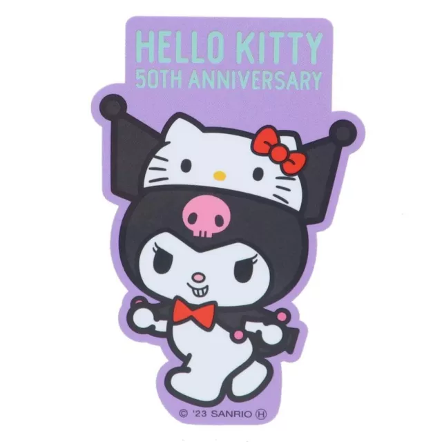 Kuromi [die Cut Sticker] Sticker Hello Kitty 50th Anniversary Sanrio £