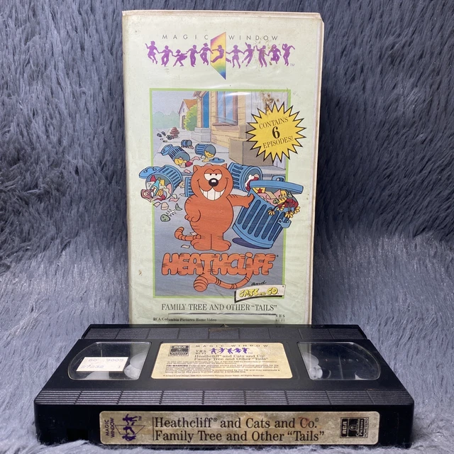 HEATHCLIFF VHS FAMILY Tree And Other Tails 1985 Magic Window Cats And ...