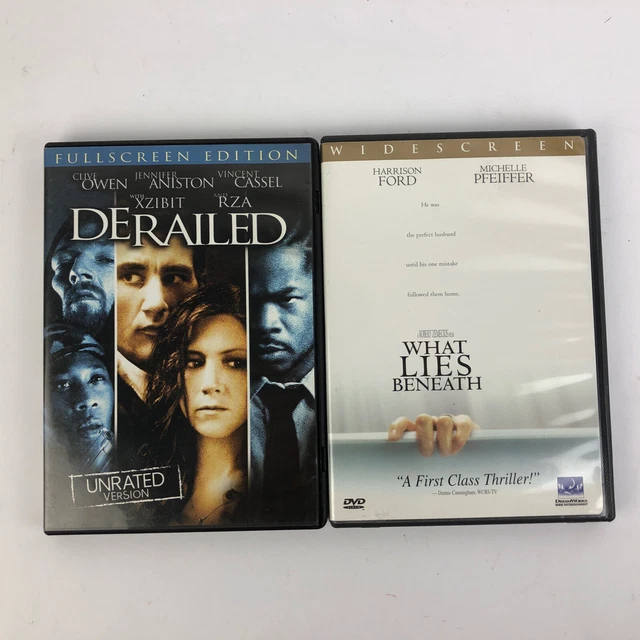 DERAILED (DVD) JENNIFER Aniston RZA XZIBIT + What Lies Beneath Pfeiffer ...