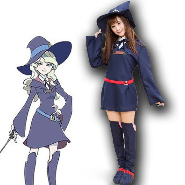 LITTLE WITCH ACADEMIA Akko Kagari Dress Uniform Outfit Cosplay Costume ...