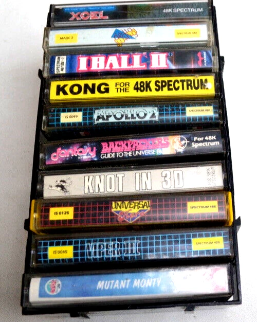 BUNDLE OF 10 ZX Spectrum 48 games in a storage tray £11.12 - PicClick UK