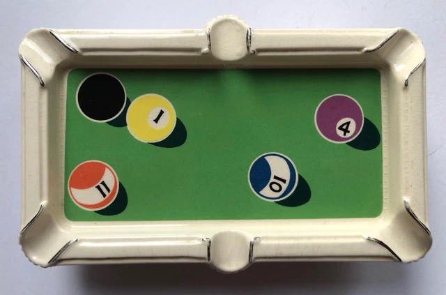RARE VINTAGE CERAMIC Pool Table Ashtray 1960s £50.60 - PicClick UK
