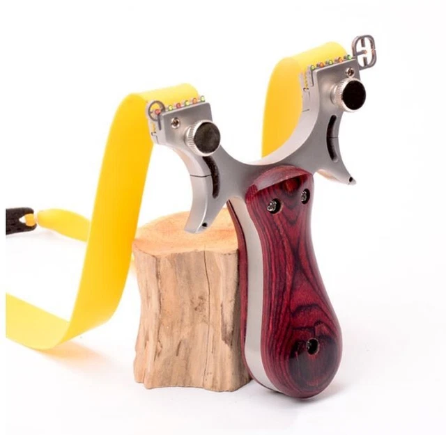 STONE SLINGSHOT TWIN Sport Slingshot Laser Catapult Wild Hunting ...