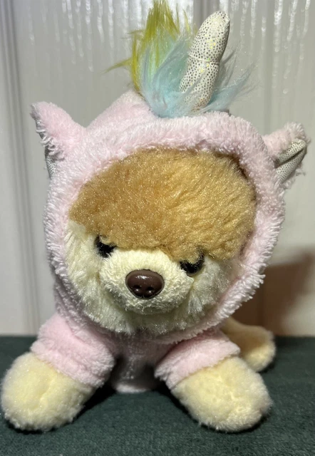 GUND ITTY BITTY Boo Unicorn Soft Toy World's Cutest Dog 6" Plush Cuddly ...