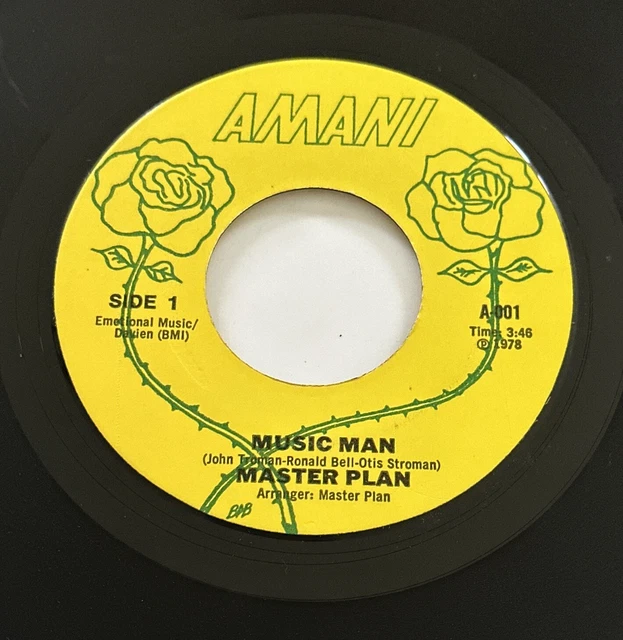 MASTER PLAN* - Music Man 7” Soul Funk Disco Vinyl Record EX Condition £ ...