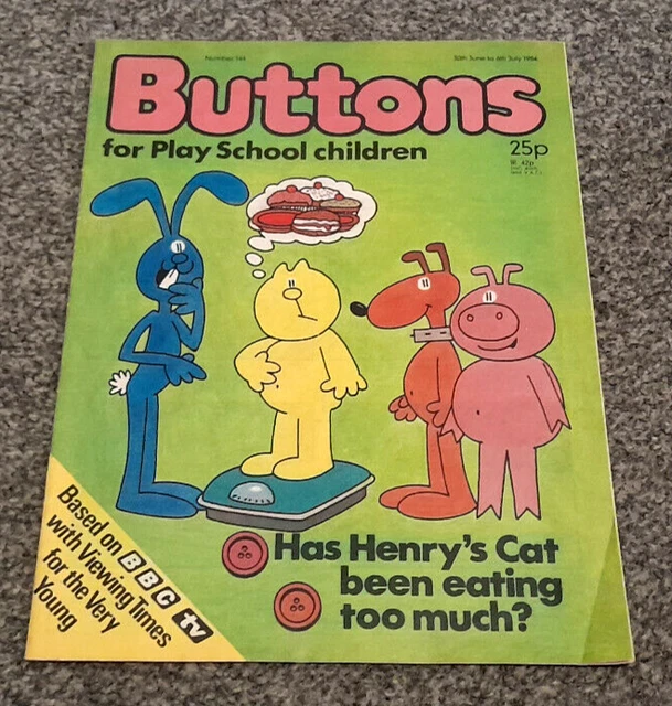 BUTTONS COMIC NO 144 Postman Pat Pigeon Street Gran Bbc Tv Children ...