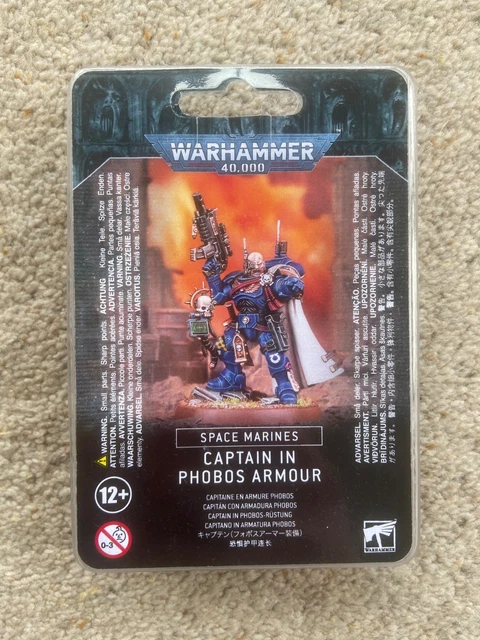 SPACE MARINE PRIMARIS Captain in Phobus Armour Warhammer 40k £22.54 ...