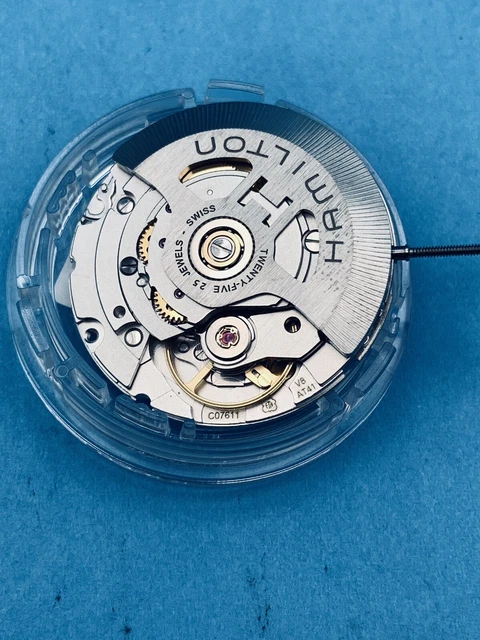 ETA C07.611 HAMILTON POWERMATIC 80 HOURS 100% ORIGINAL BASE ETA 2824-2 ...