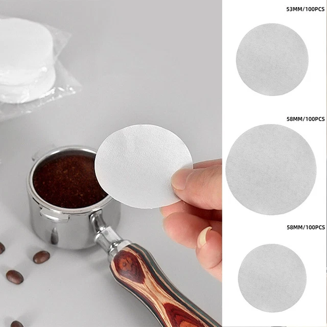 COFE KITCHEN FILTER Papers Powder Bowl Filters Raw Wood Pulp Round ...