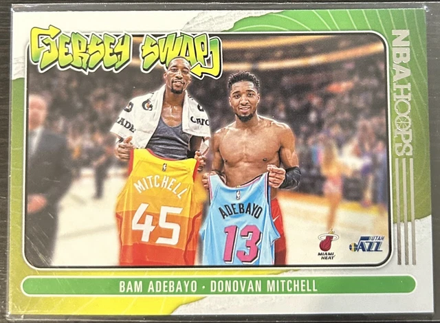 2020-21 HOOPS JERSEY Swap #8 Bam Adebayo Donovan Mitchell NBA ...