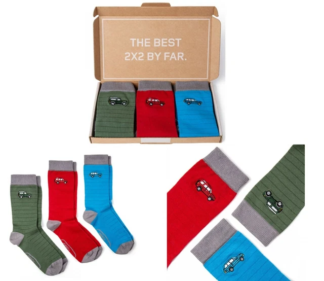 LAND ROVER COLLECTION New Genuine Heritage Socks 3-Pair Gift Set ...
