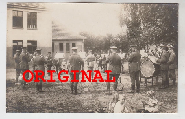AK/FOTO TRUPPENÜBUNGSPLATZ NEUHAMMER am Queis Schlesien LAGER MUSIK ...