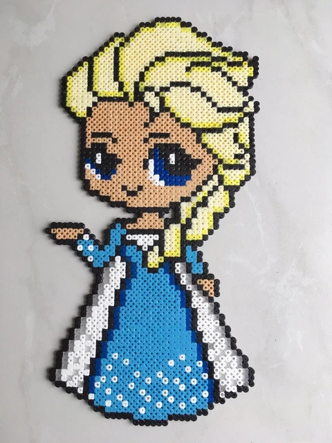 PIXEL ART / Perles A Repasser Elsa La Reine Des Neiges EUR 12,00 ...