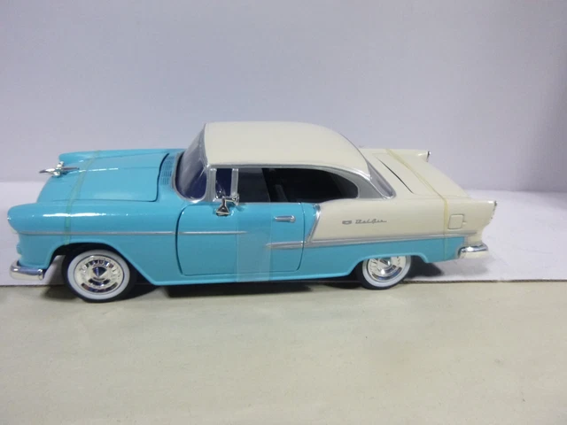 MOTOR MAX AMERICAN Classics Premium 1955 Chevy Bel Air 1:24 Scale S/N ...