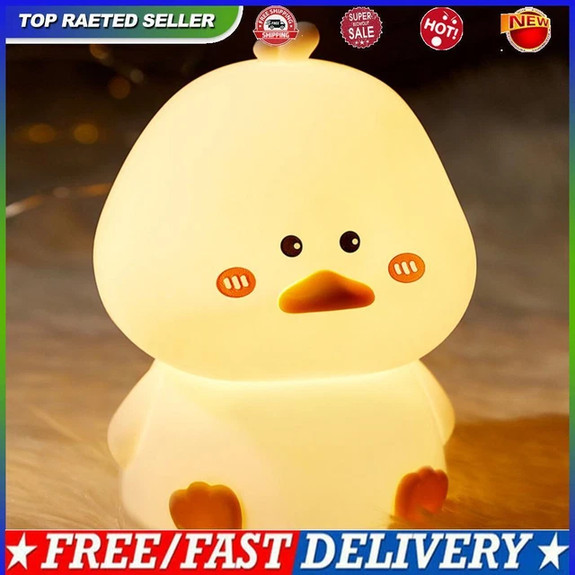 CREATIVE LUMINOUS DUCK Night Light Animals LED Table Lamp for Bedroom ...