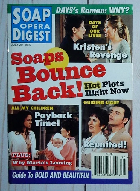 SOAP OPERA DIGEST Magazine Days Roman AMC 1997 AMC GL ATWT GH Lynn ...