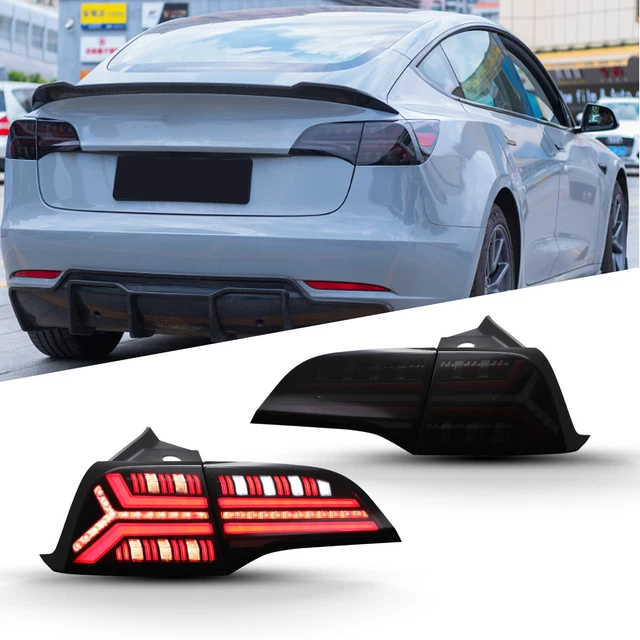 LED TAIL LIGHTS For Tesla Model3 Model Y 2017-2022 Rear lamp Start-up ...