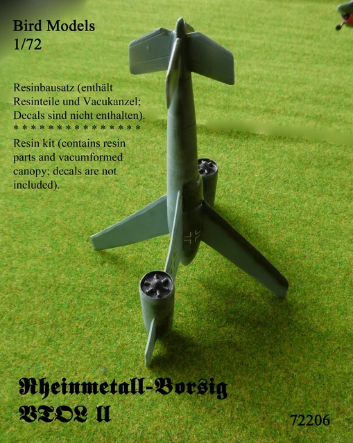 RHEINMETALL-BORSIG VTOL II 1/72 Bird Models Resinbausatz / resin kit ...
