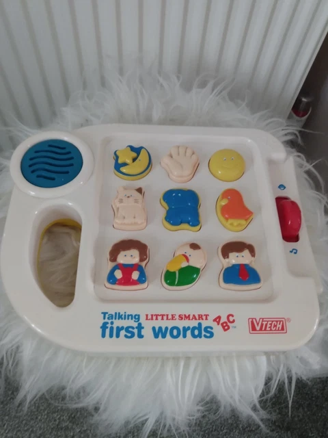 VINTAGE VTECH® LITTLE Smart Talking First Words Musical Baby Kids Toy £ ...