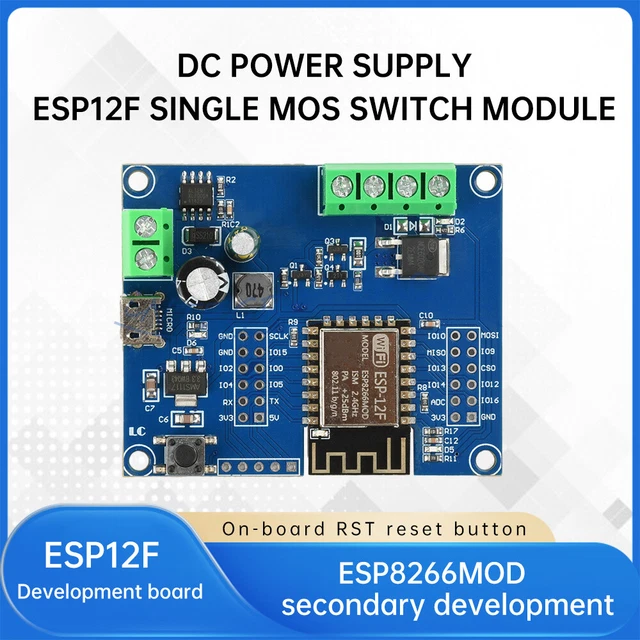 1-CHANNEL ESP8266 WIFI Relay MOS Switch Control Module ESP-12F Development Board EUR 5,22 ...