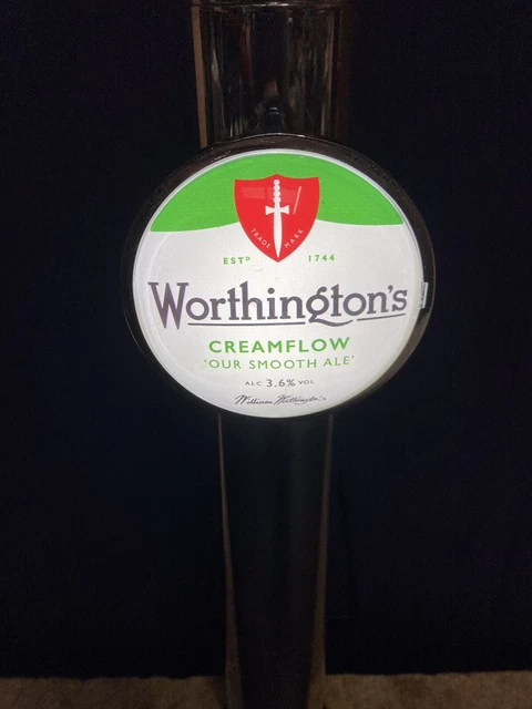 WORTHINGTON'S CREAMFLOW BITTER, Beer Pump/Font, Home Bar, Man cave EUR ...