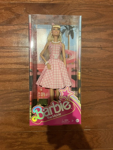 BARBIE THE MOVIE Margot Robbie “Perfect Day” Doll Pink Gingham ...
