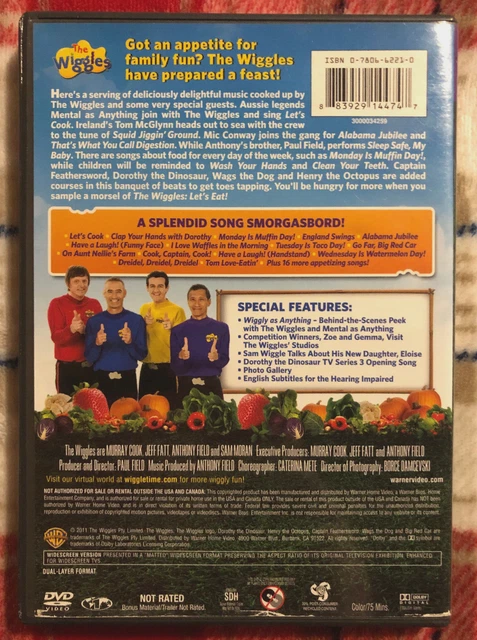THE WIGGLES - LET'S EAT! [2011] {Sam Moran} | DVD, Good Condition ...