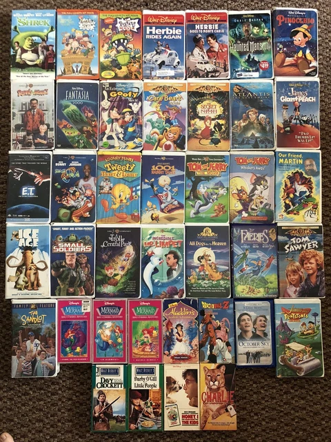 HUGE 90’S KIDS Vhs Lot Rugrats Dragonball Z, Space Jam ET Haunted ...