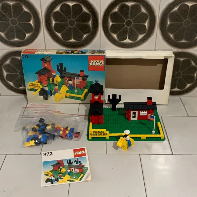 VTG SET LEGO 372 Texas Ranger Ranch Cowboy Completo Con Istruzioni E ...