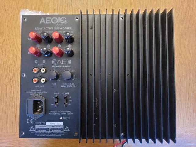 ACOUSTIC ENERGY AEGIS 150w Active Subwoofer Plate Amplifier £39.13 ...
