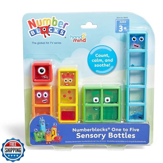 HAND2MIND NUMBERBLOCKS ONE to Five Sensory Bottles, Numbers for T £40. ...