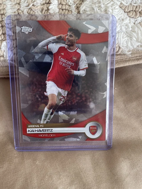 TOPPS ARSENAL TEAM Set 2023/24 - Kai Havertz Icy Foil Parallel £5.00 ...