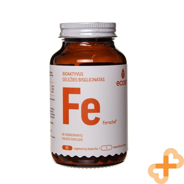 ECOSH BIOACTIVE IRON With Vitamin C 90 Capsules Reduces Fatigue ...