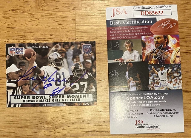 ENSEMBLE PROFESSIONNEL PERCY Howard dédicacé signé 1990 carte Super ...