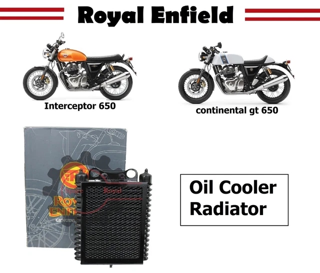 ROYAL ENFIELD &INTERCEPTOR 650" & "Continental GT 650cc" "Oil Cooler ...