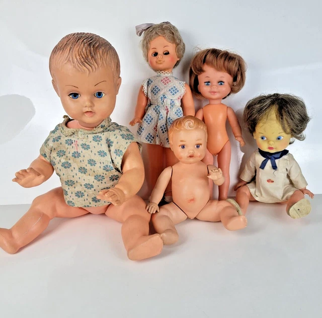 GALBA SEBINO FAMOSA Vintage Poupées Poupons Baigneur Années 1960s-70s ...