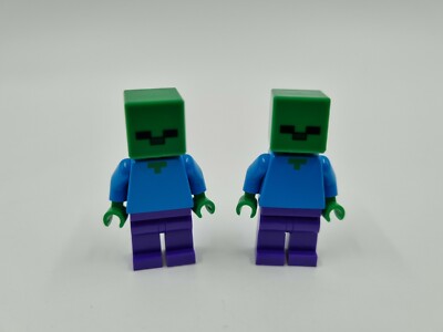 LEGO MINECRAFT ZOMBIE Minifigure Min010 Scary (A4) £5.99 - PicClick UK