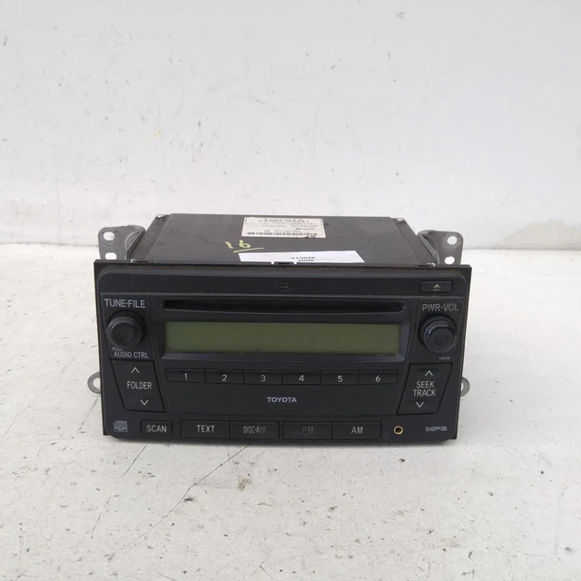TOYOTA HILUX STEREO/HEAD Unit Single Disc Cd Player (P/N On Face 12848 ...