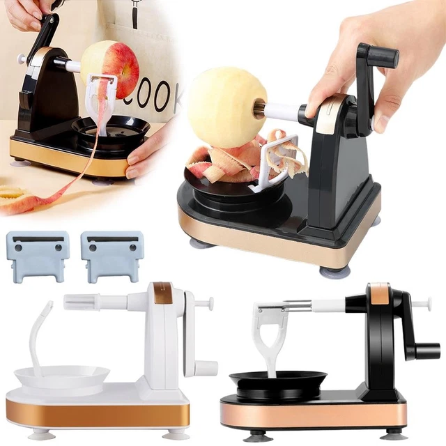 HAND-CRANKED APPLE PEELER & Slicer - Fruit Processing Machine ...