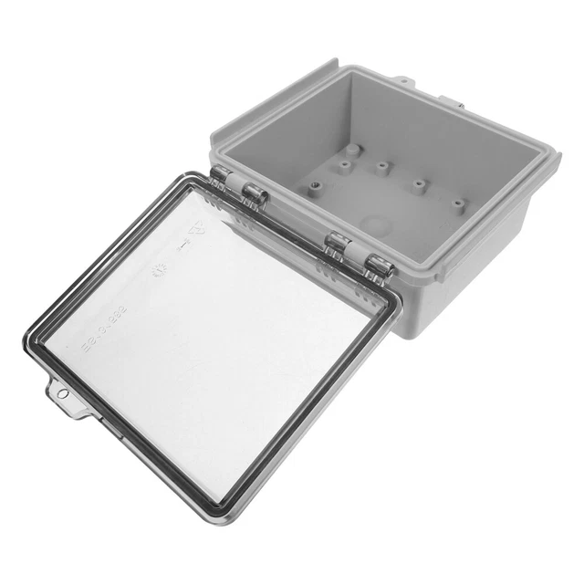 OUTDOOR ELECTRICAL BOX Clear Lid Waterproof Enclosure Project Junction ...
